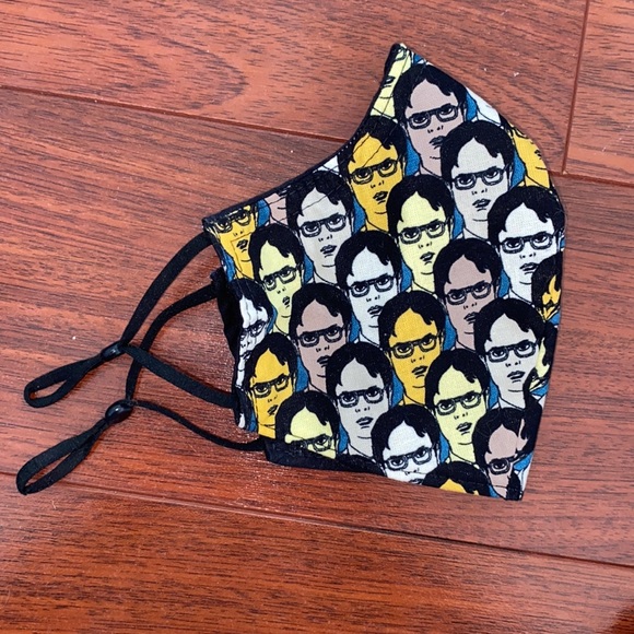 Accessories | Dwight Schrute Handmade Adjustable Face Mask | Poshmark